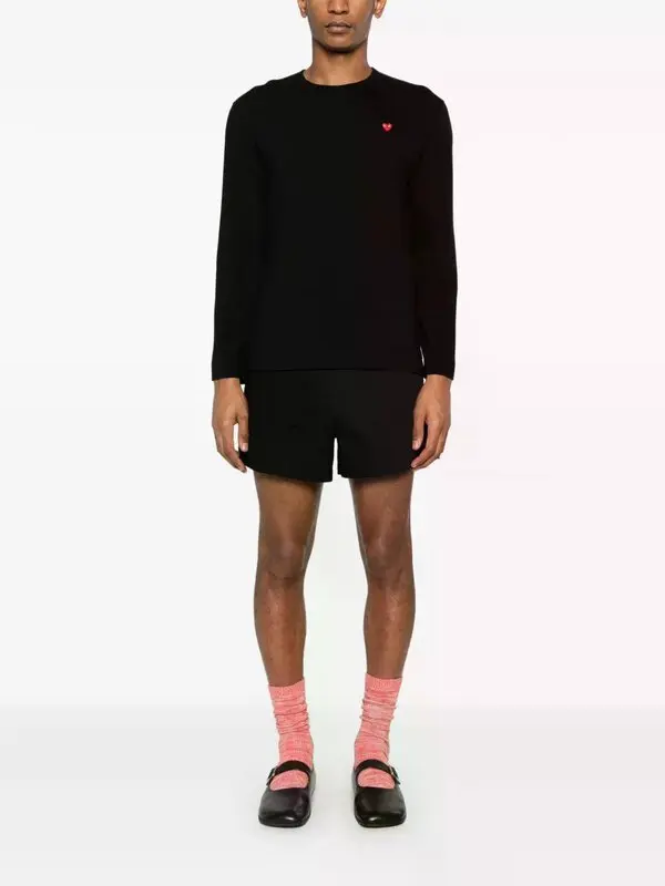 Play Comme Des Garcon Heart-patch T-shirt