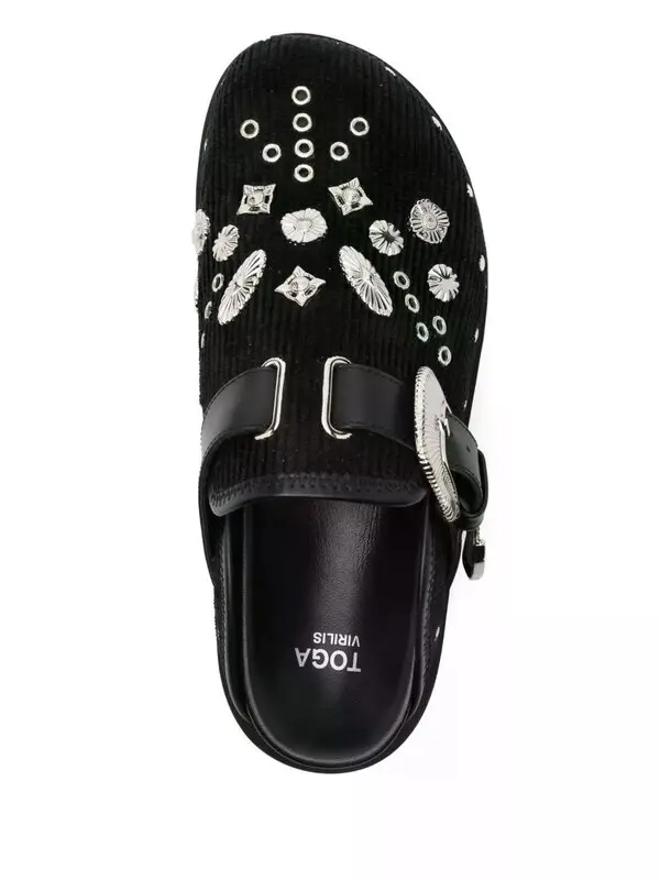TOGA VIRILIS Eyelet Metal Sabot Loafers