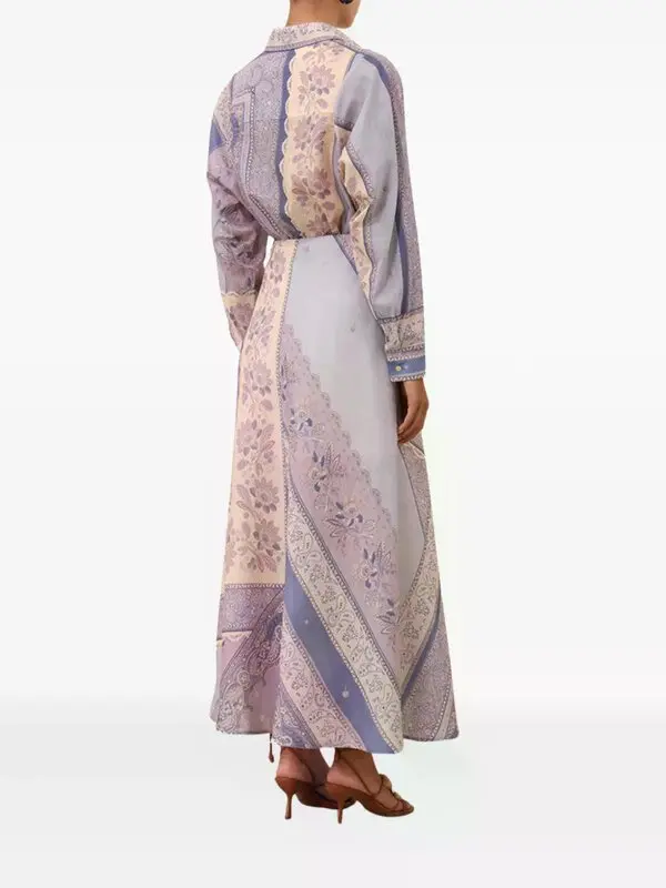 Zimmermann Mix-print Button-up Shirt