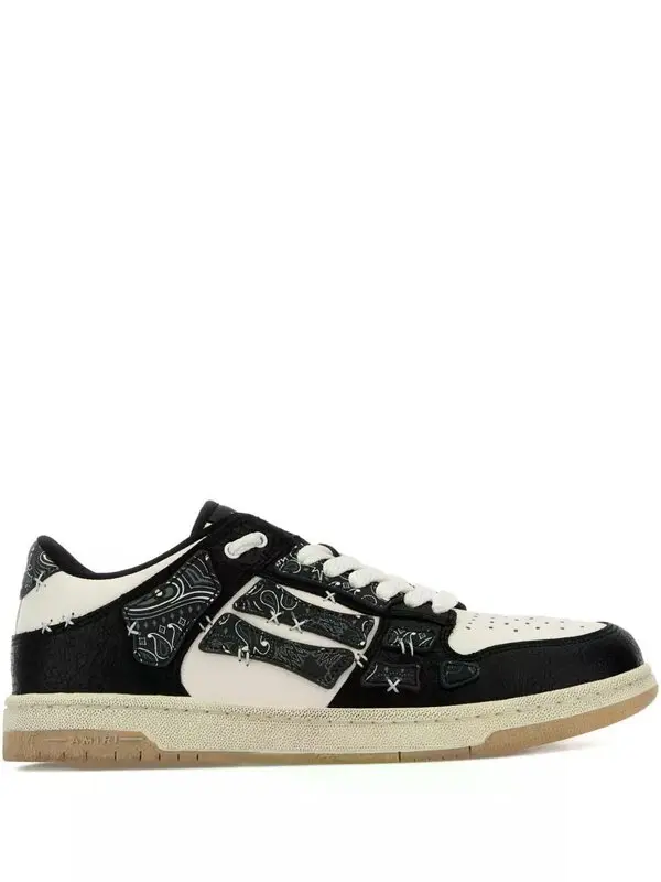 Amiri Contrast Panel Low-top Sneakers - Black