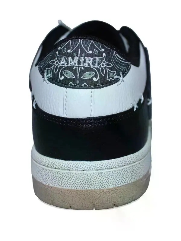 Amiri Contrast Panel Low-top Sneakers - Black