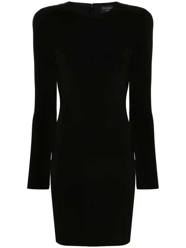 Balenciaga Long-sleeve Fitted Mini Dress