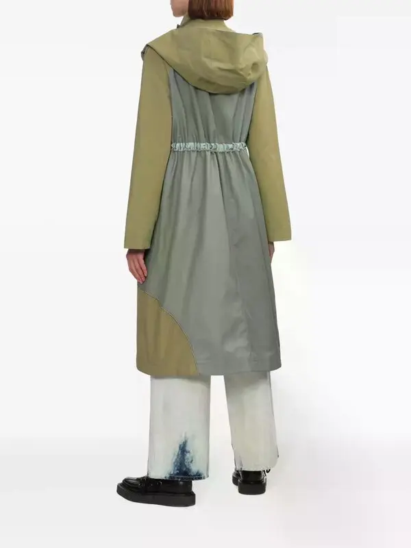 KIKO KOSTADINOV Colour-block Cotton-blend Coat