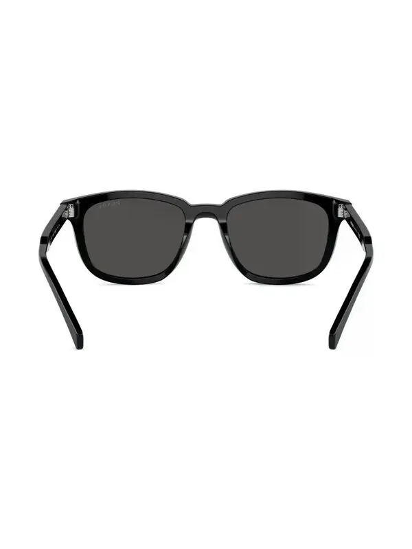 Prada Logo-engraved Square-frame Sunglasses - Black