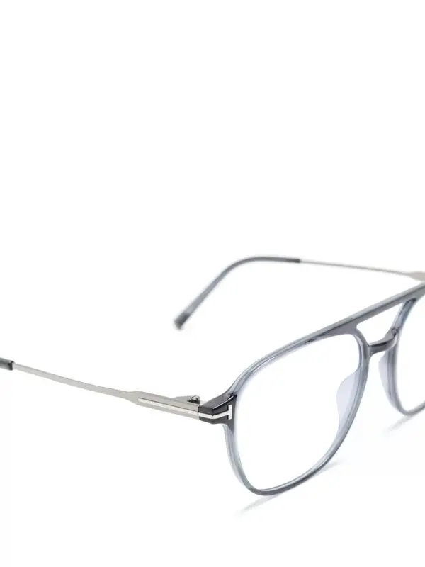 TOM FORD Pilot-frame Acetate Glasses - Blue