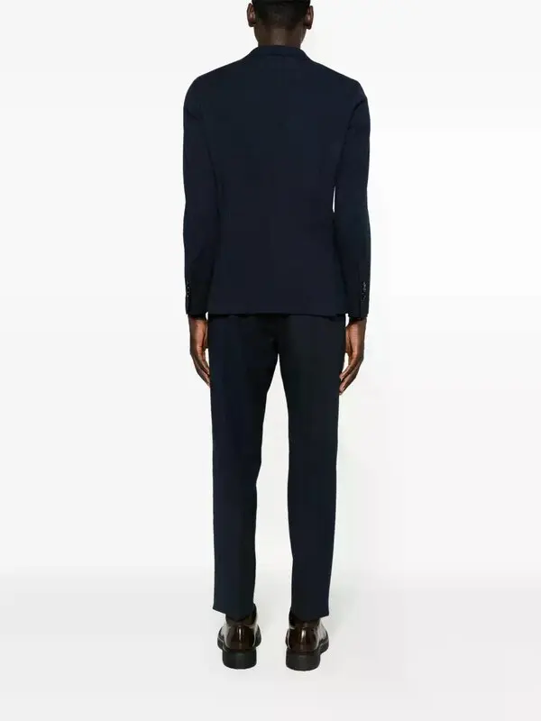 Tagliatore Seersucker-texture Single-breasted Suit