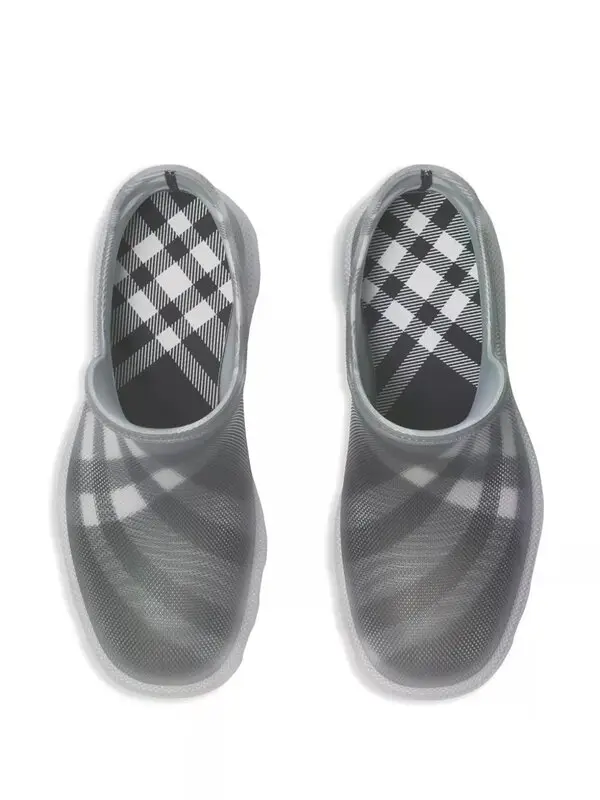 Burberry Marsh Vintage Check Mesh Boots - Grey