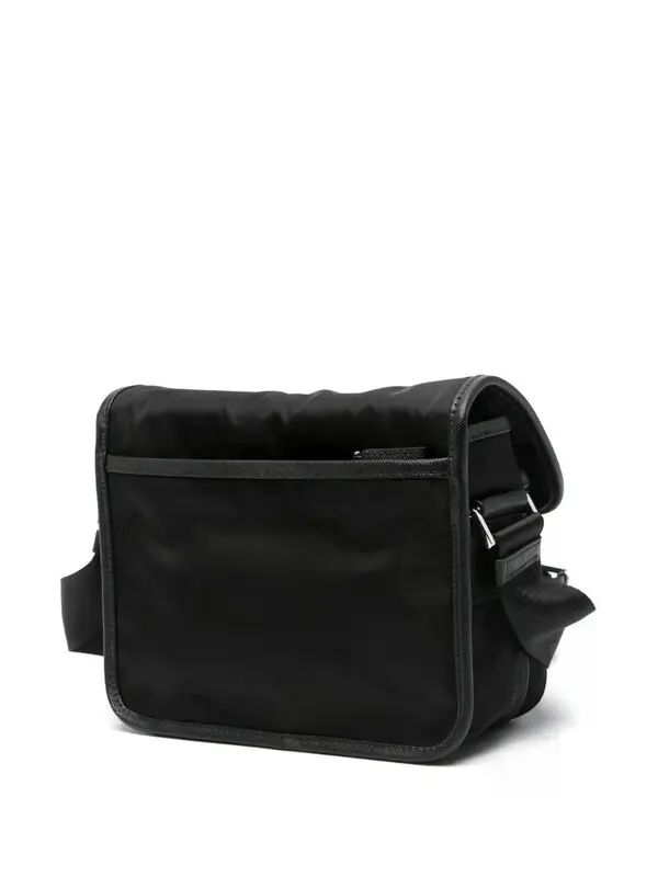 Prada Saffiano Leather And Re-nylon Shoulder Bag