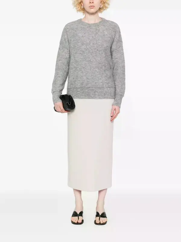 BY MALENE BIRGER Wool-mohair Blend Crewneck Sweater