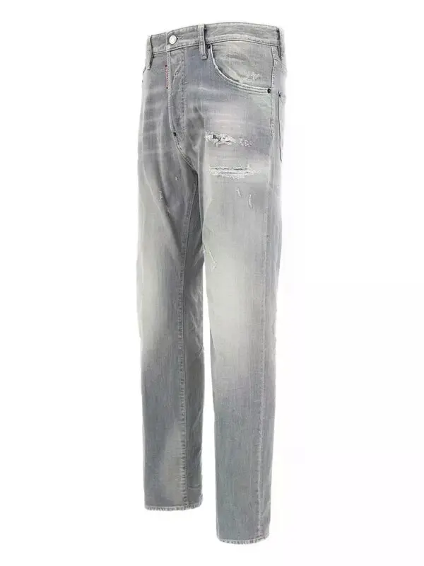 Dsquared2 Distressed Straight Leg Jeans