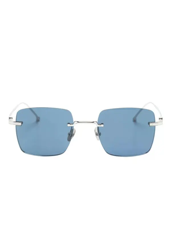 Cartier Signature C De Precious Rectangular Sunglasses - Silver
