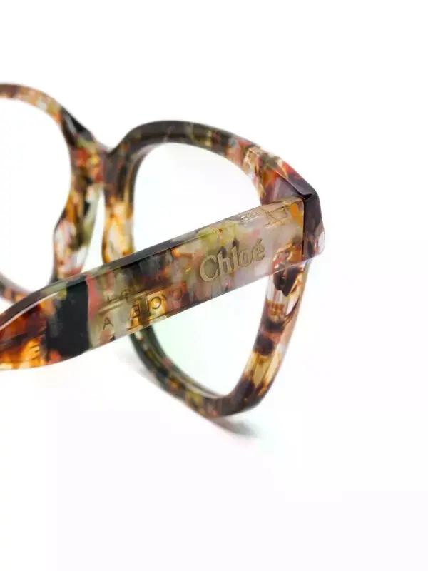 Chloé Wayfarer-frame Glasses - Orange