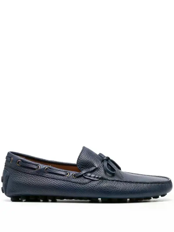 DOUCAL'S Leather Lace-up Loafers