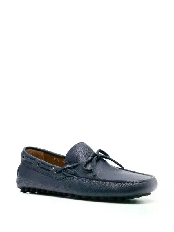 DOUCAL'S Leather Lace-up Loafers