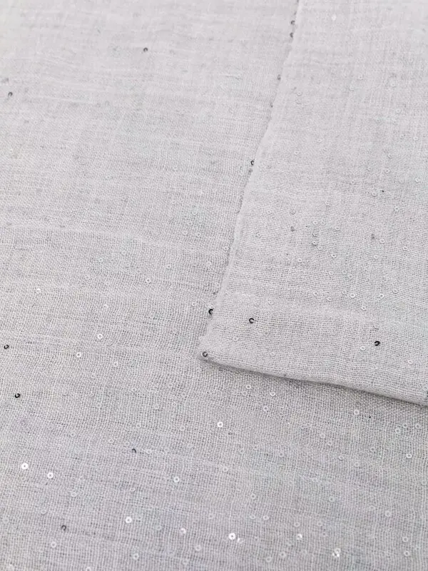 Brunello Cucinelli Sequin-detail Fine Scarf - Grey