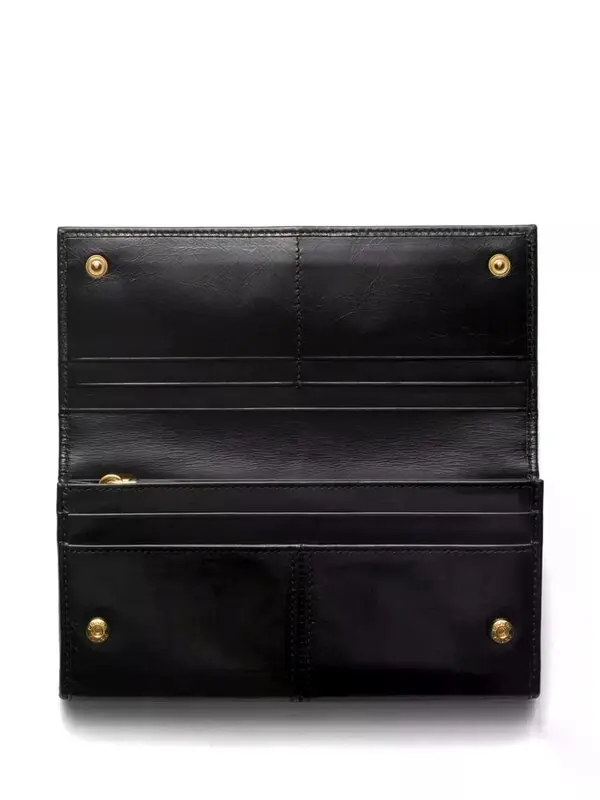 Prada Large Leather Wallet - Black
