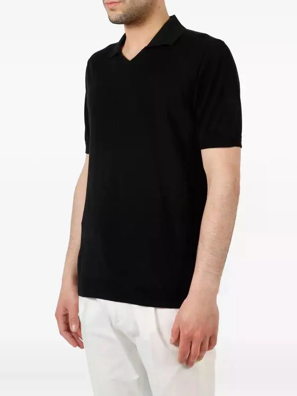 DRUMOHR V-neck Short-sleeve T-shirt - Black