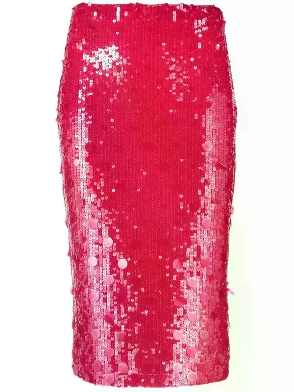 P.a.r.o.s.h Sequin Embellished Midi Skirt