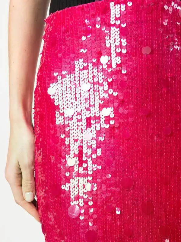 P.a.r.o.s.h Sequin Embellished Midi Skirt
