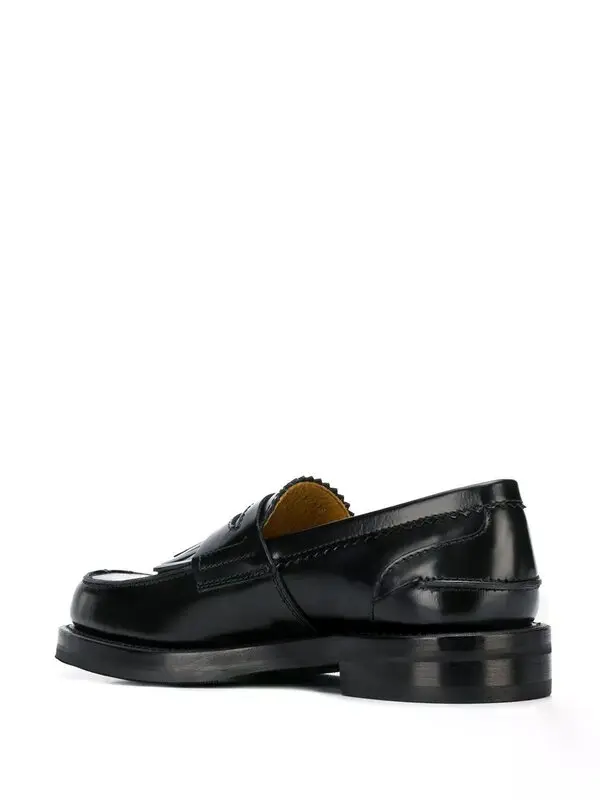 Our Legacy Fringed Leather Slip-on Loafers