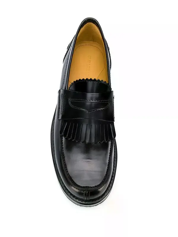 Our Legacy Fringed Leather Slip-on Loafers