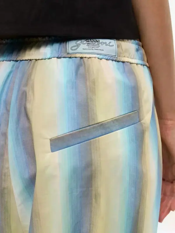 GANNI Striped Trousers