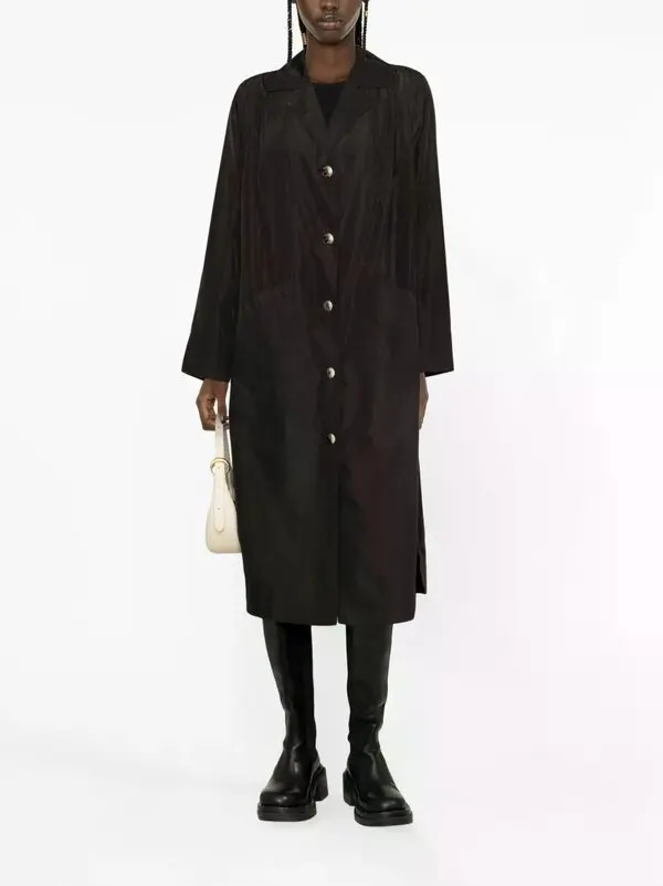 GANNI Notched-lapel Single-breasted Coat