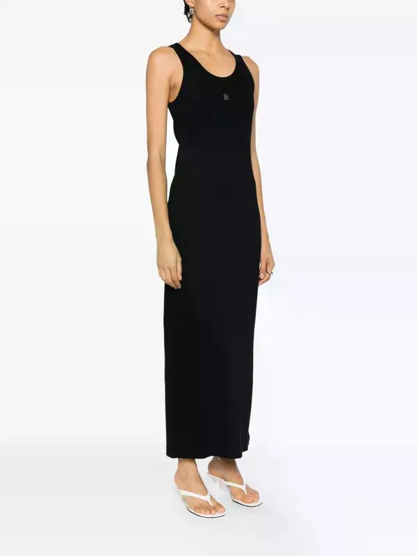 Givenchy 4g-plaque Midi Dress - Black