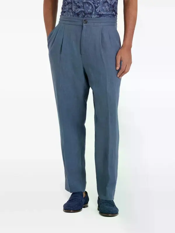 Brunello Cucinelli Linen Straight-leg Trousers