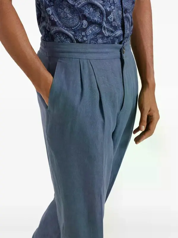 Brunello Cucinelli Linen Straight-leg Trousers