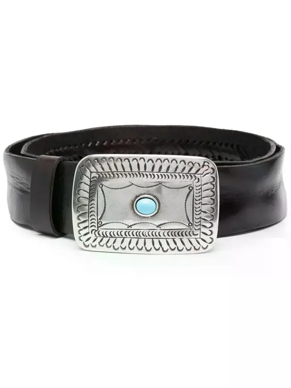 P.a.r.o.s.h Interwoven Buckle-fastening Belt - Brown