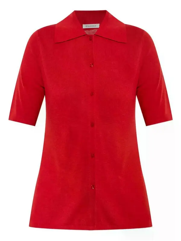 BY MALENE BIRGER Button-up Short-sleeve Cardigan