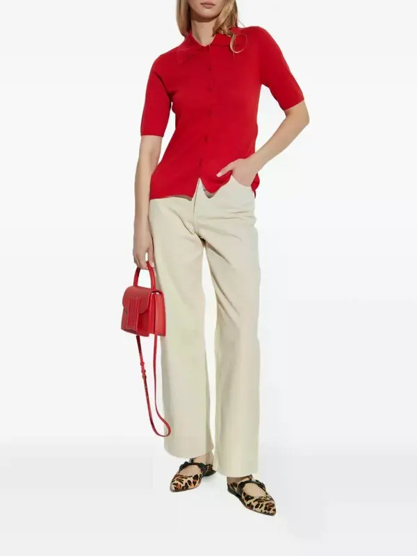 BY MALENE BIRGER Button-up Short-sleeve Cardigan