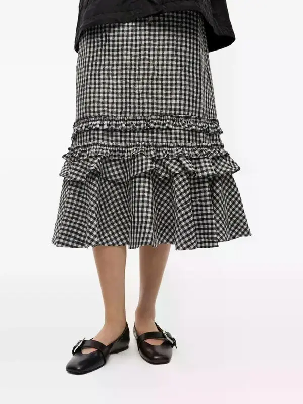 GANNI Faux-leather Ballet Flats