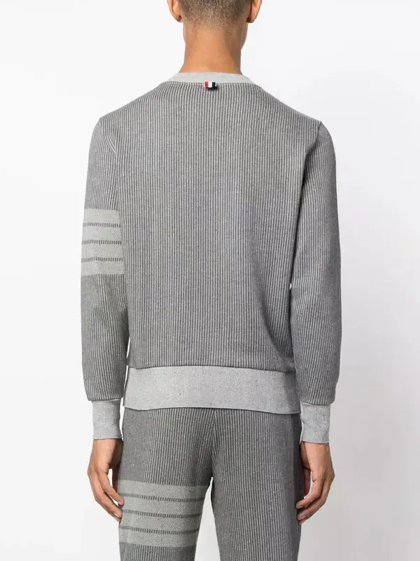 Thom Browne 4-bar Crew-neck Sweatshirt