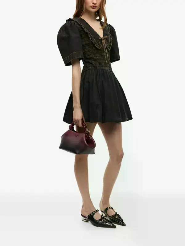 GANNI Bordeaux Tote Bag