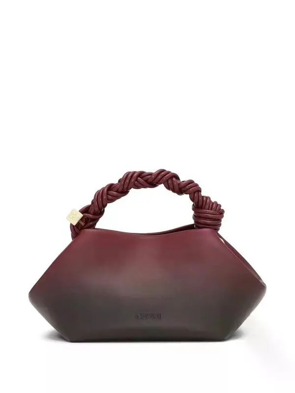 GANNI Bordeaux Tote Bag