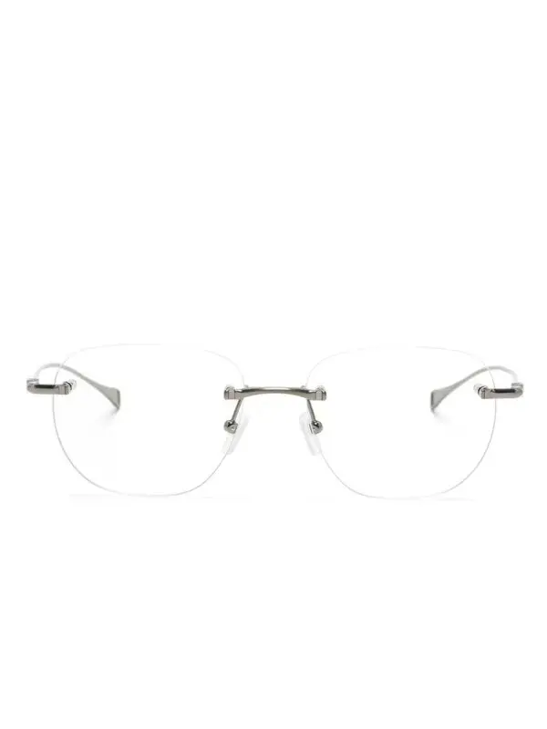 Dita Round-frame Glasses - Silver