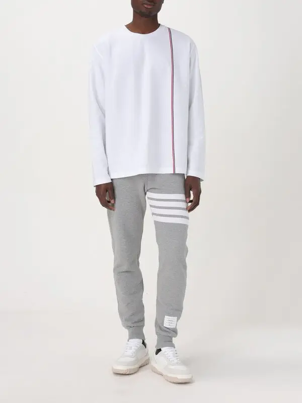 Thom Browne Cotton Trousers - Grey