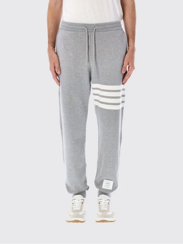 Thom Browne Cotton Trousers - Grey