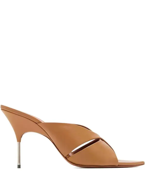 Amina Muaddi Cross-strap Heeled Sandals