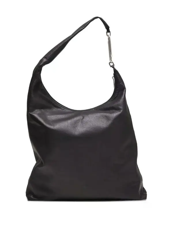 Rick Owens Slouchy Leather Shoulder Bag - Black