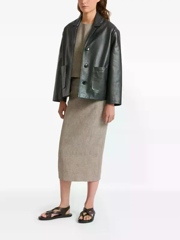 YVES SALOMON Leather Jacket