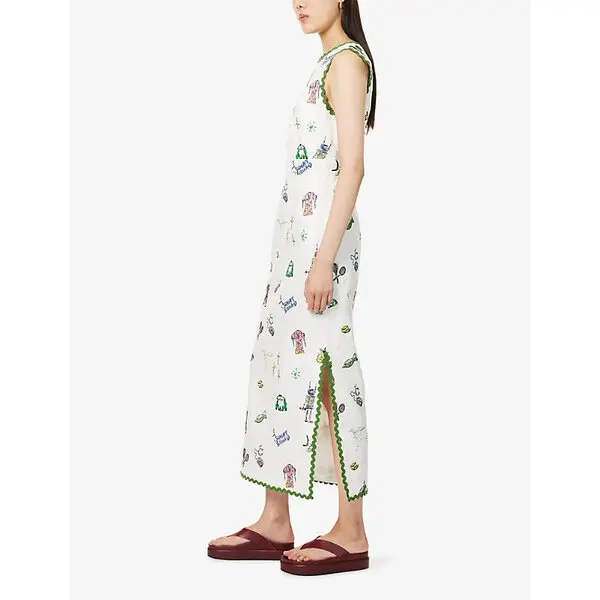 green emerald velvet dress PLAY EMBROIDERED SHIRTDRESS