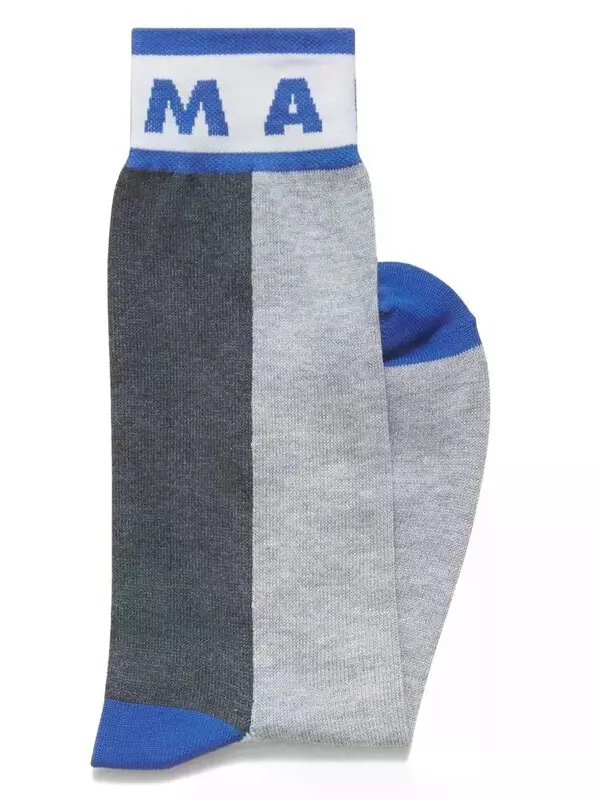 Marni Intarsia-knit Logo Socks