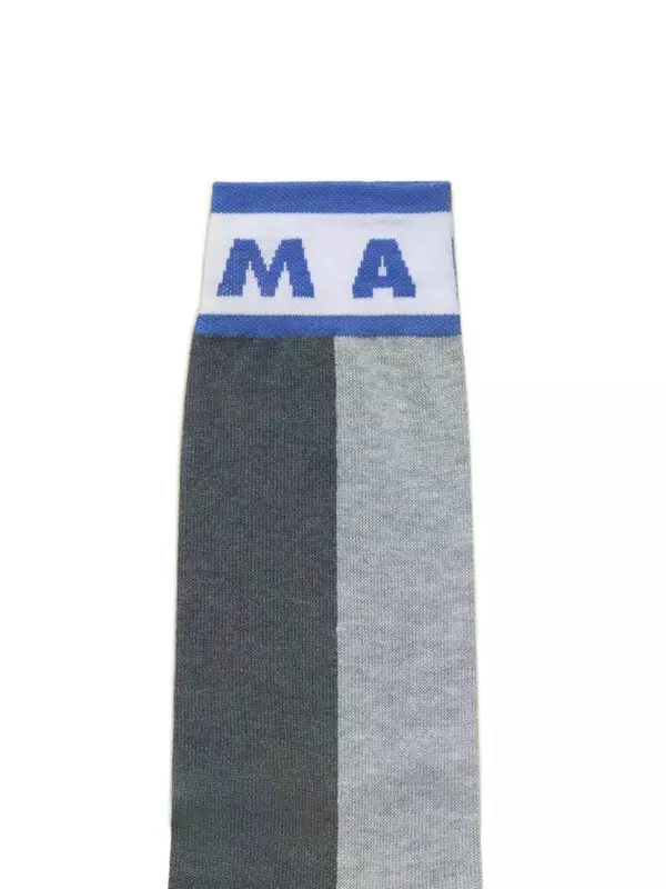 Marni Intarsia-knit Logo Socks