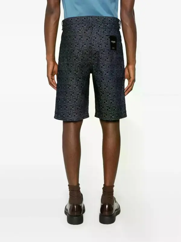 Fendi Embroidered Bermuda Shorts