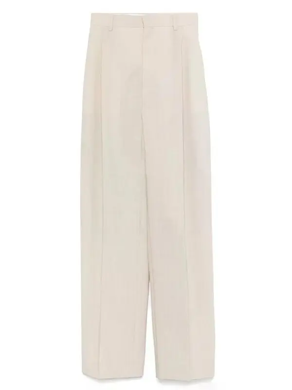 Wardrobe.NYC Pleated Trousers - Neutrals