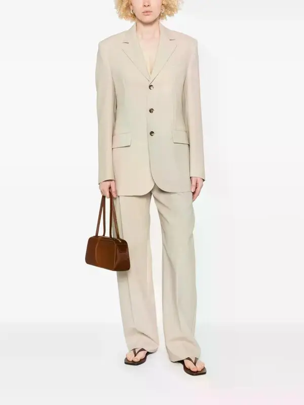 Wardrobe.NYC Pleated Trousers - Neutrals