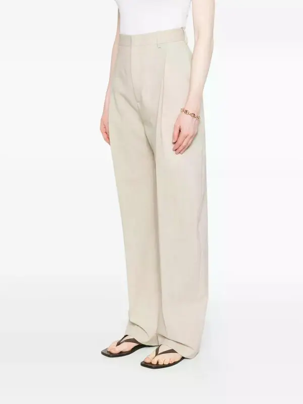 Wardrobe.NYC Pleated Trousers - Neutrals